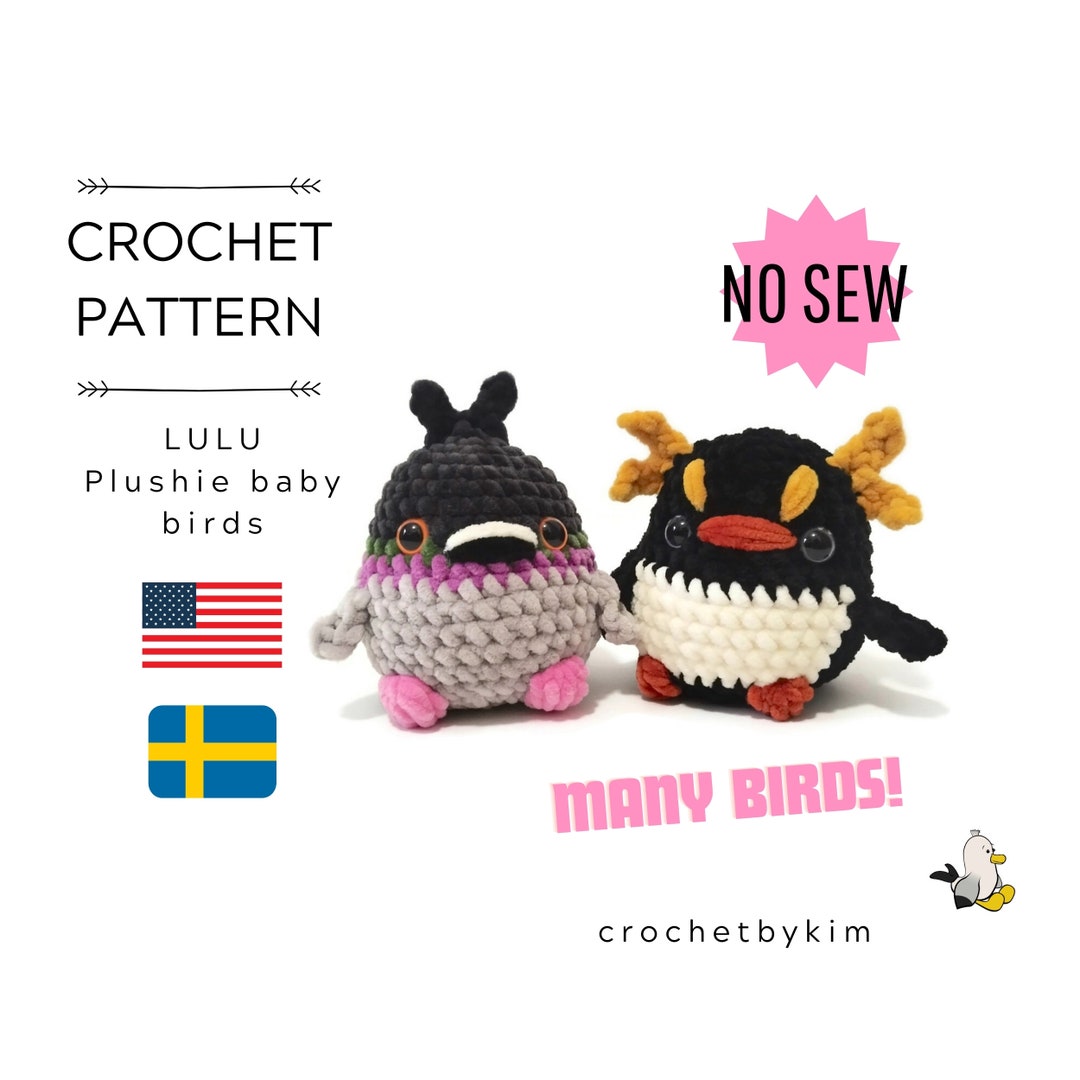 AMIGURUMI CROCHET PATTERN Lulu Plushie the Baby Bird Aussie Bird ...