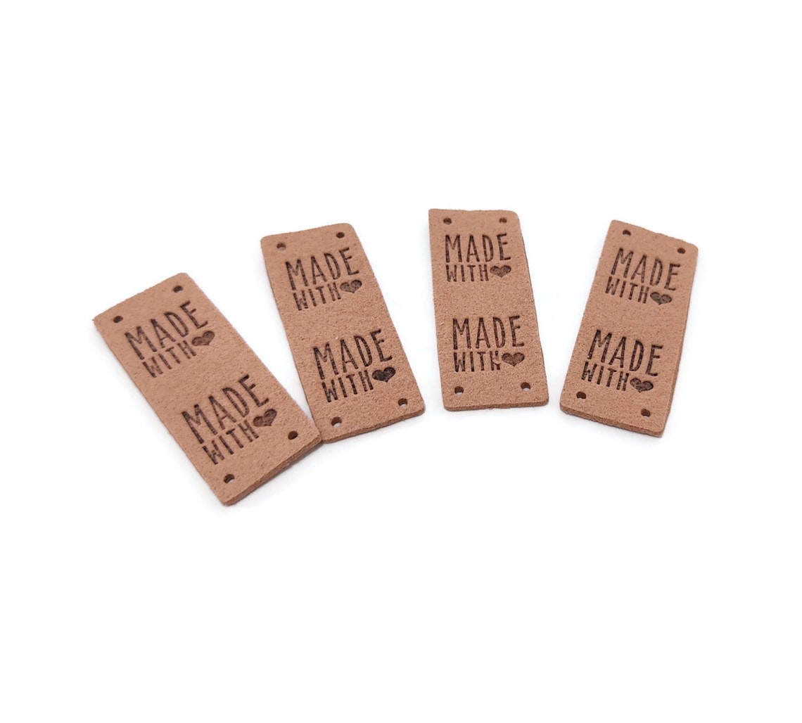 Made With Love Tags 4 Pcs Sewing Labels Tags for - Etsy