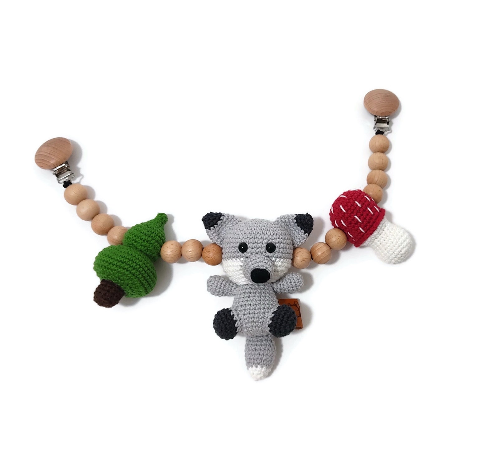 Crochet Fox Stroller Chain Pattern: Amigurumi Mobile (PDF Pattern) - Etsy