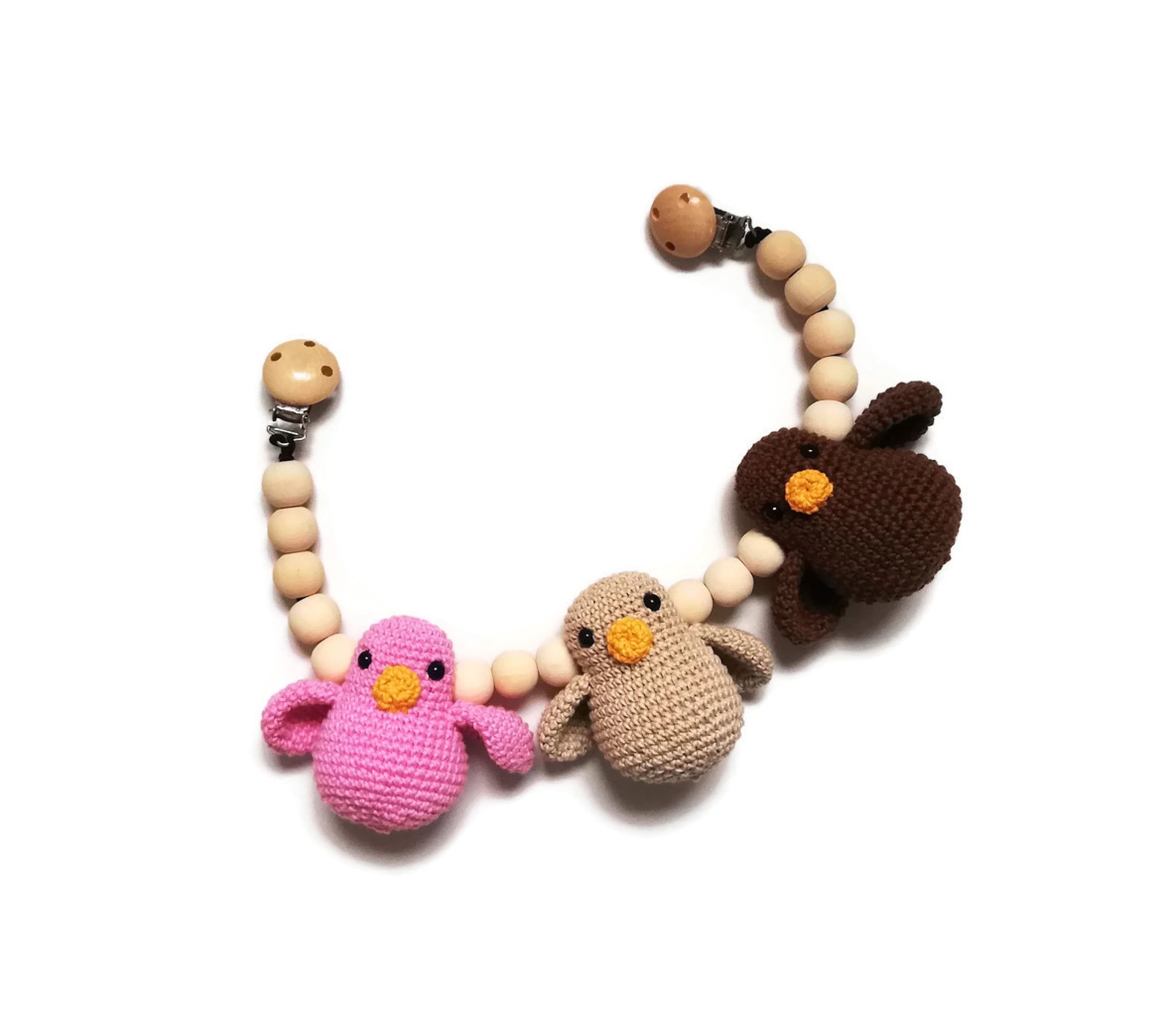 CROCHET PATTERN Stroller chain with birds amigurumi birds | Etsy