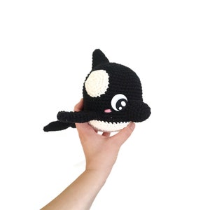 AMIGURUMI CROCHET PATTERN • Panda the Orca • Amigurumi Fish • Killer ...