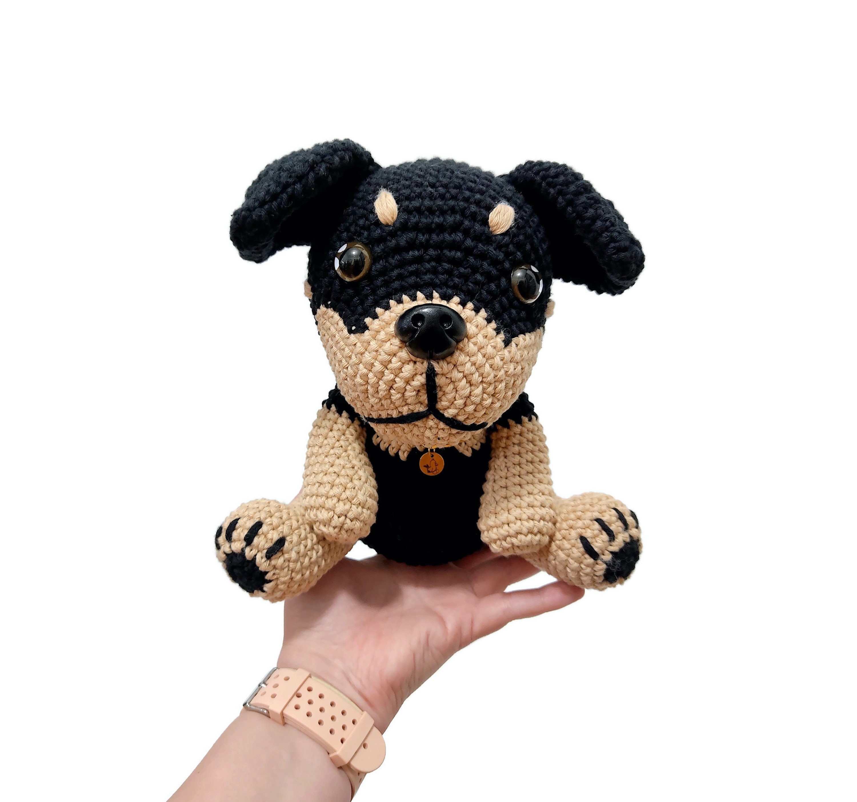 AMIGURUMI CROCHET PATTERN Rottweiler Amigurumi Dog Zuma - Etsy Denmark