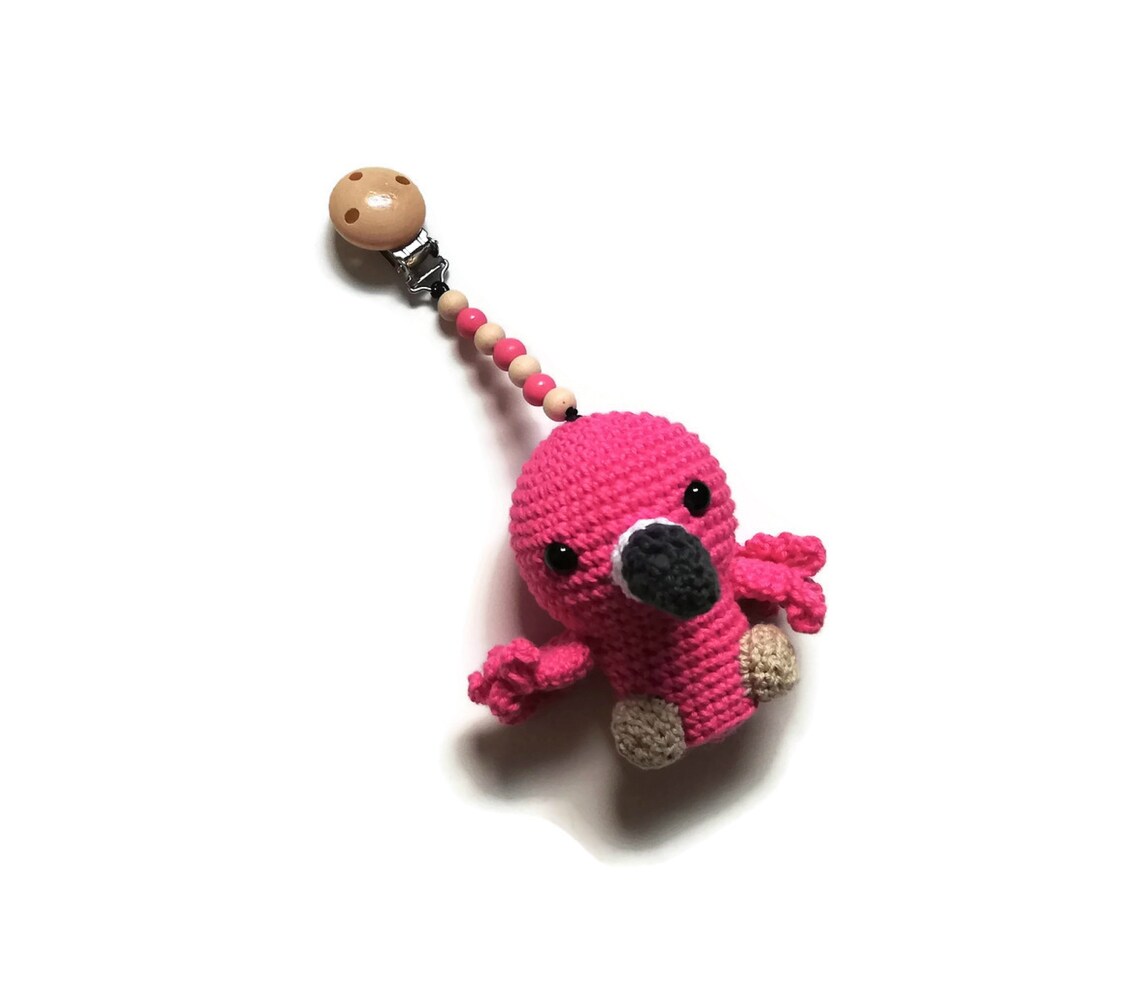 CROCHET PATTERN Stroller Chain Flamingo Amigurumi Birds - Etsy