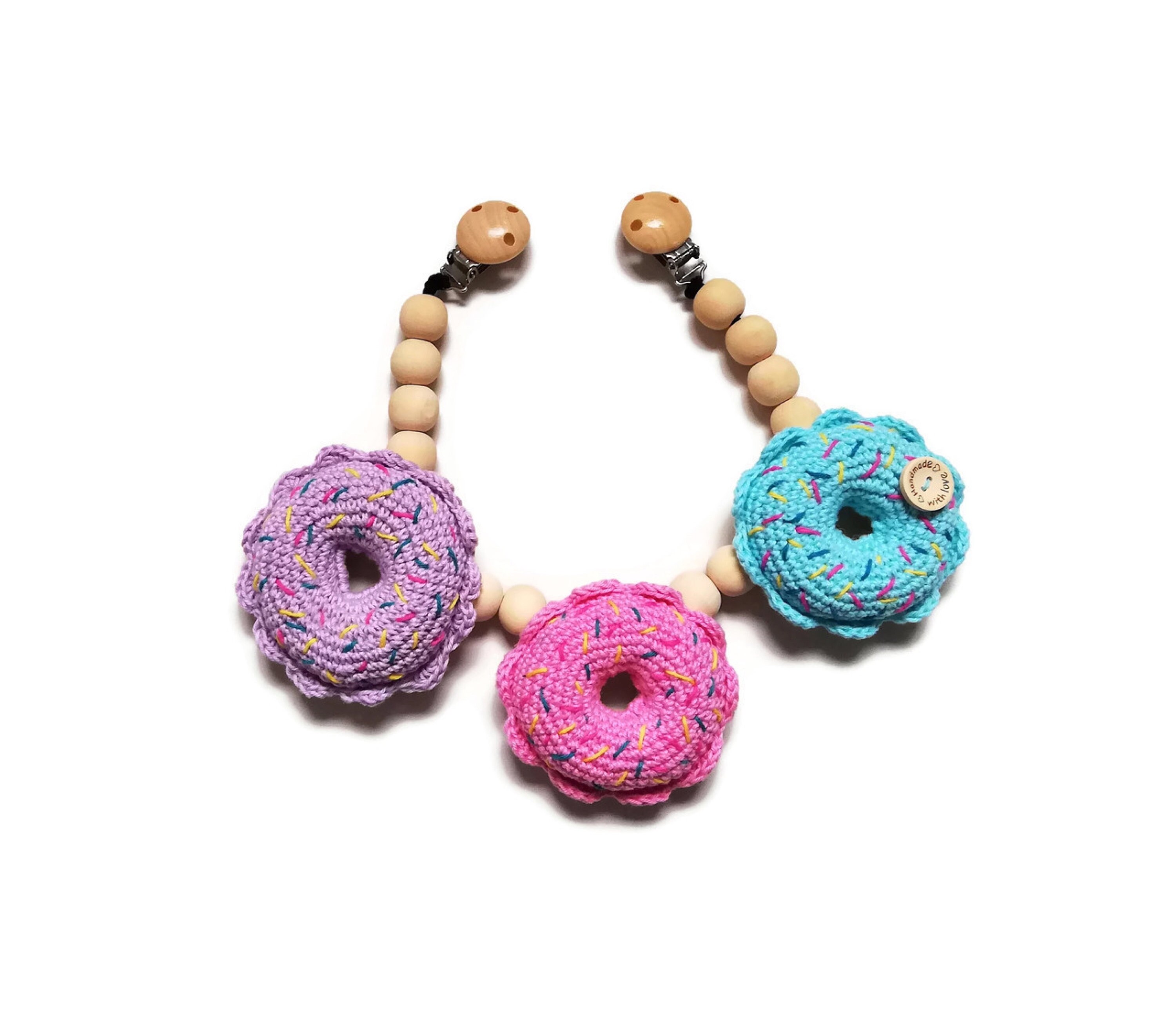 CROCHET PATTERN Stroller Chain Donuts Playfood | Etsy
