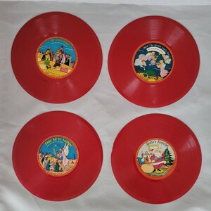 Christmas Children's Records and Case/set of 12/record Guild of America ...