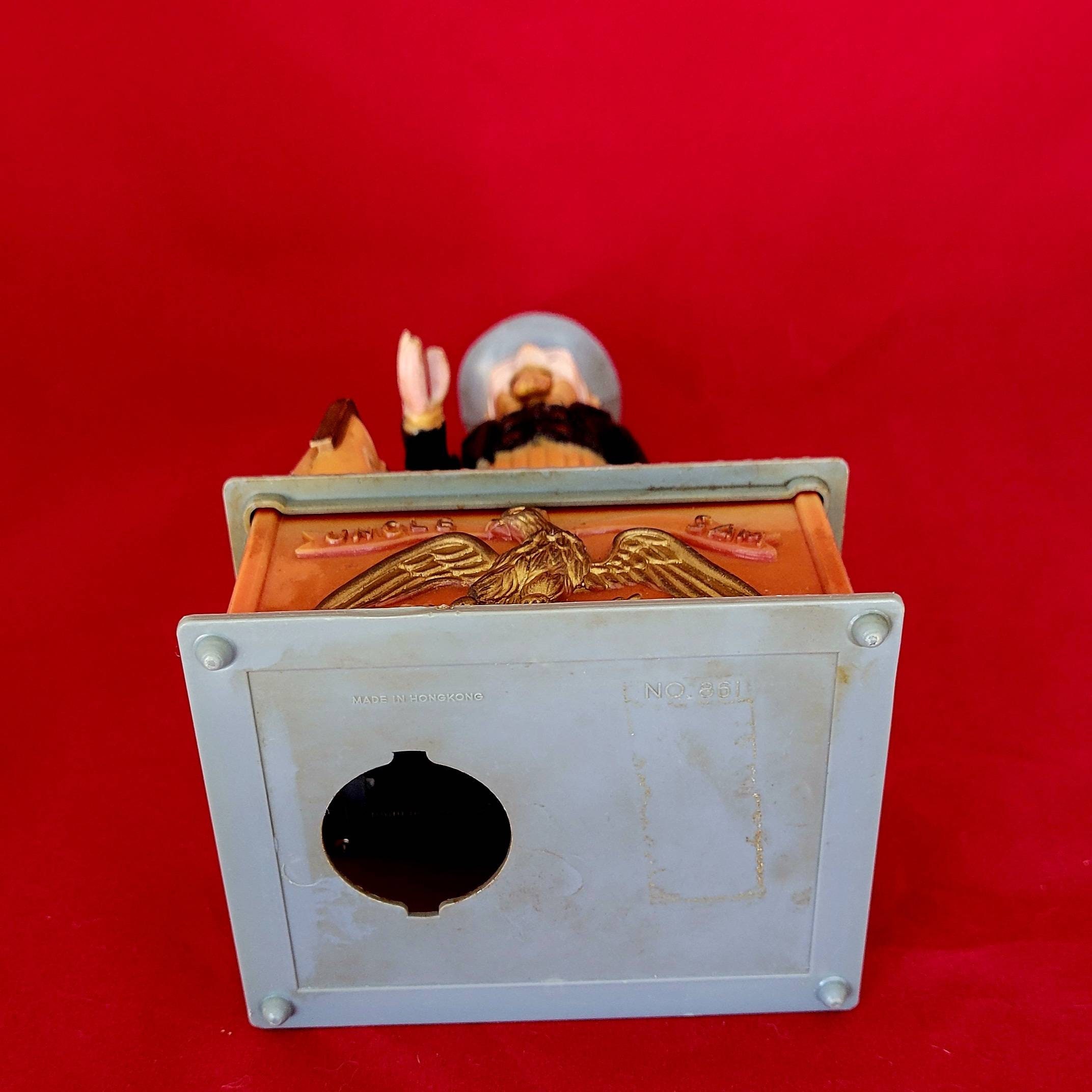 Vintage 1970s Plastic Patriotic Uncle Sam Mechanical Bank - Etsy