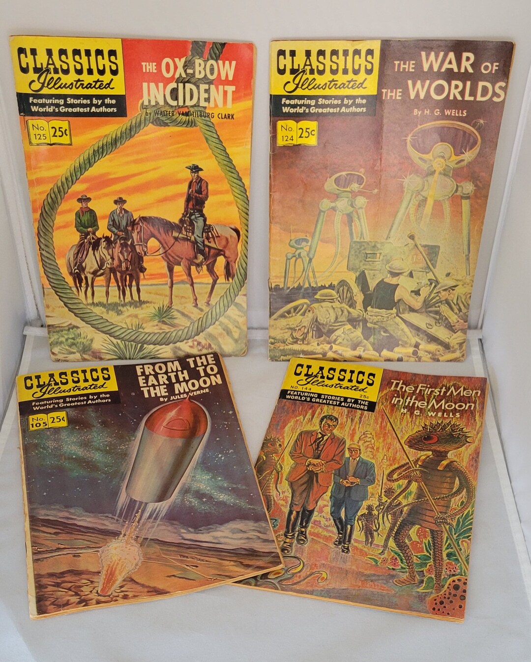 Vintage Classics Illustrated Set of 4 Comic Books - Etsy