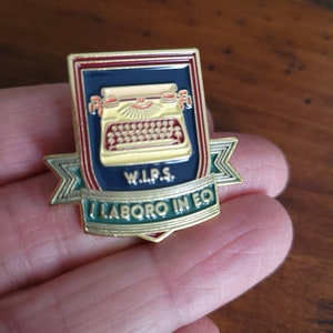 Writers Enamel Pin/wips/works in Perpetuity Society/pins/gifts for ...