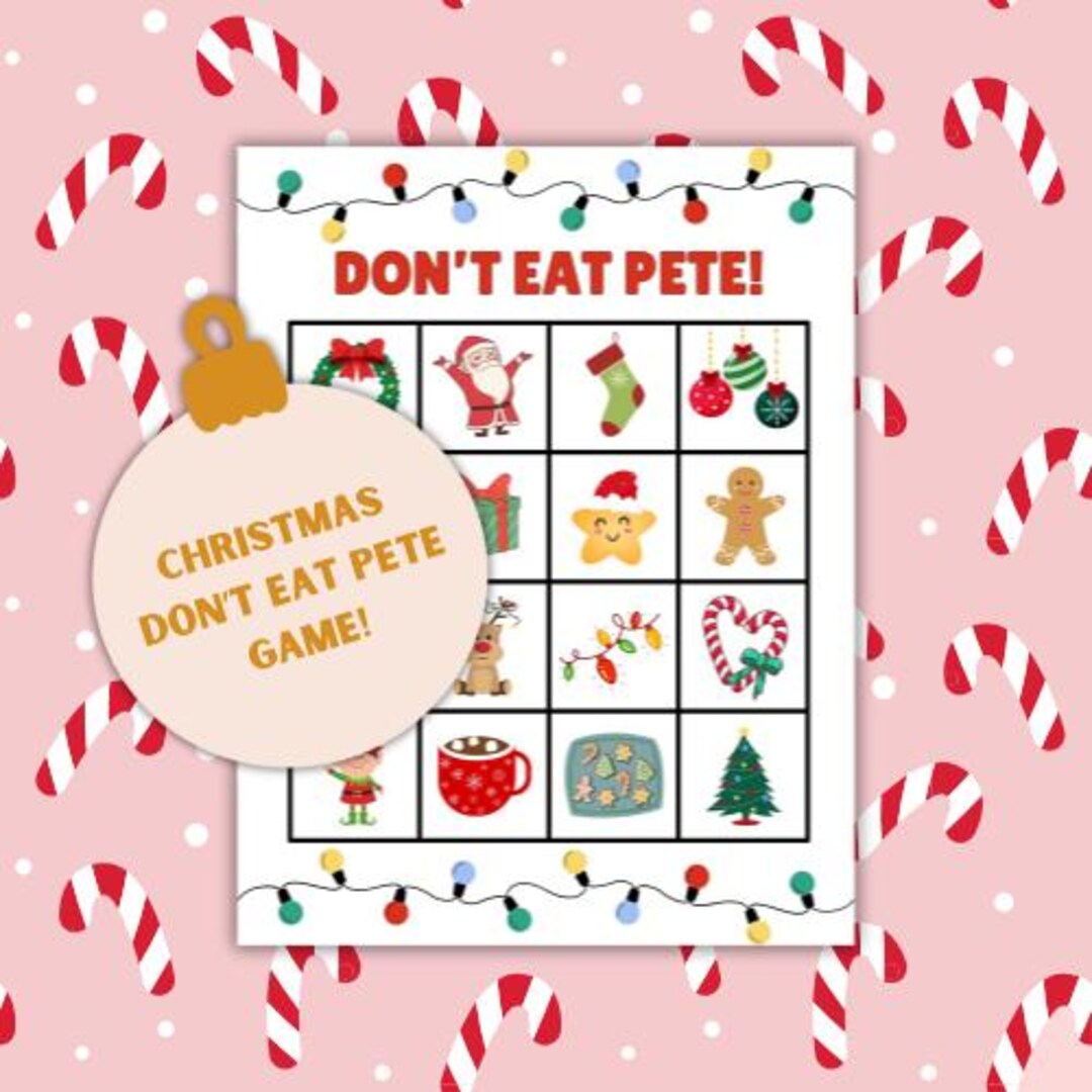 Christmas Don't Eat Pete Game - Etsy