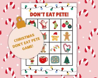 Christmas Party Games Don't Eat Pete Christmas Printable Christmas Game ...