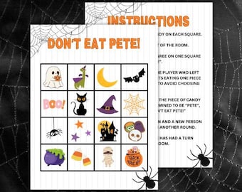 Halloween Game, Don't Eat Pete, Party Activity, Halloween Party ...
