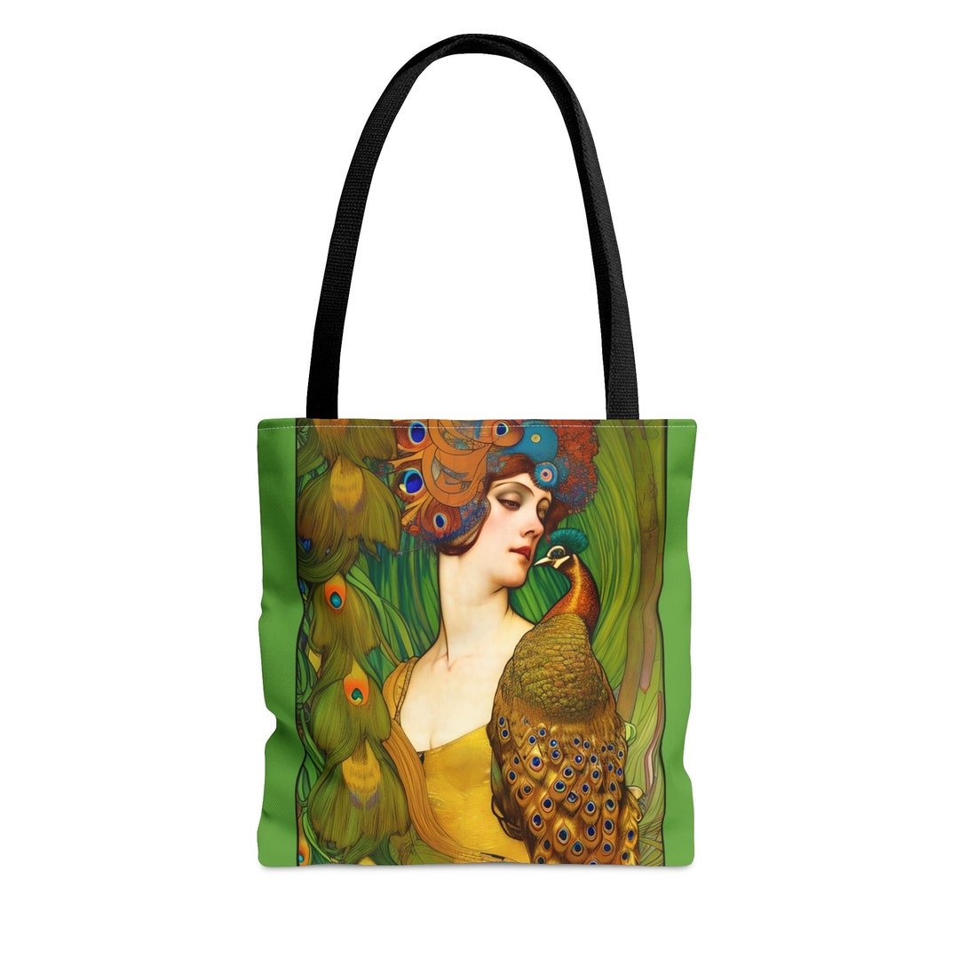 GILDED AGE PEACOCK Tote Bag - Etsy