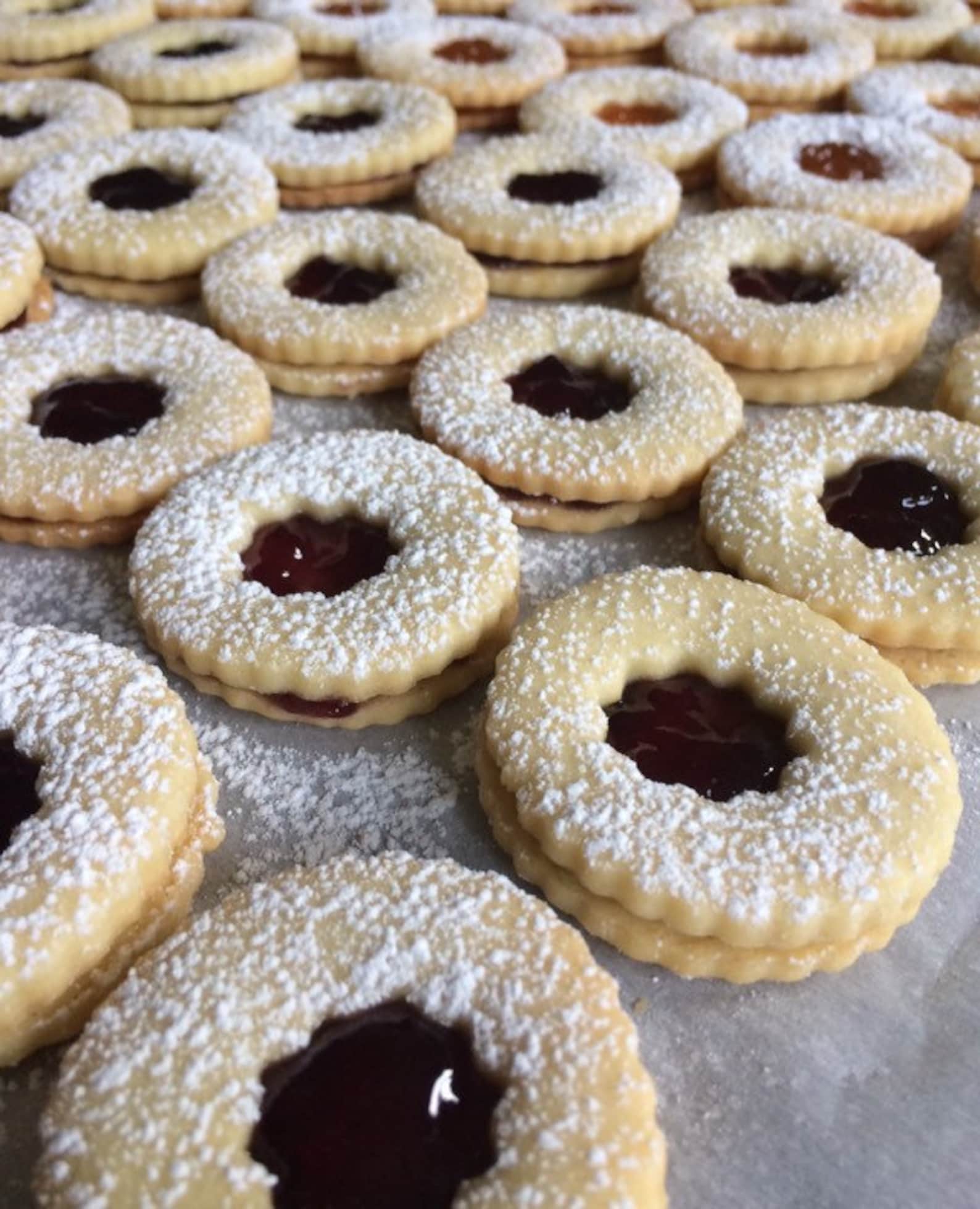 A Dozen of Homemade German Linzer Cookies made from scratch | Etsy