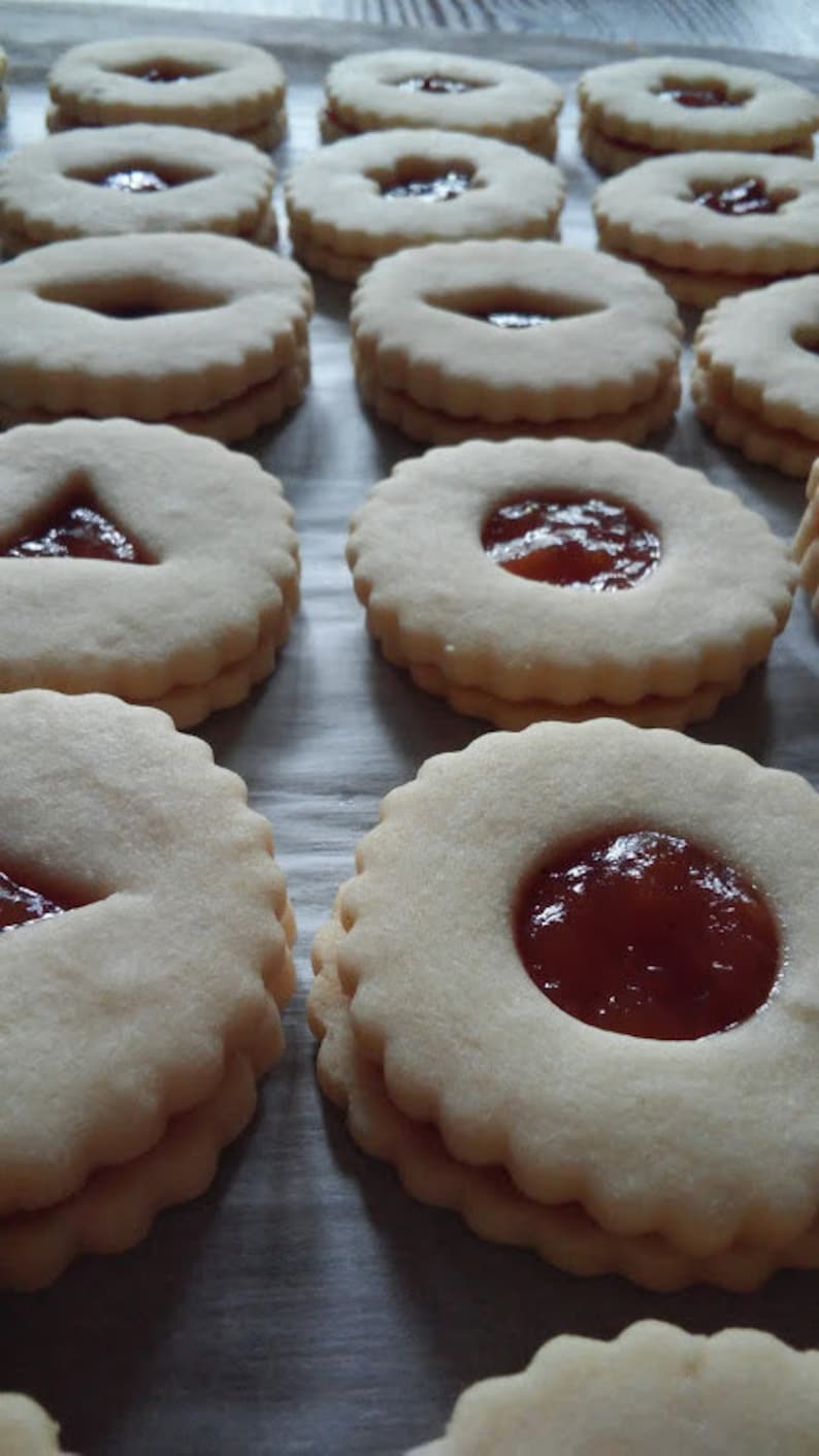 A Dozen of Homemade German Linzer Cookies made from scratch | Etsy