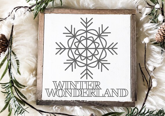 Winter Wonderland Title Digital Cut File Perfect for All Paper - Etsy