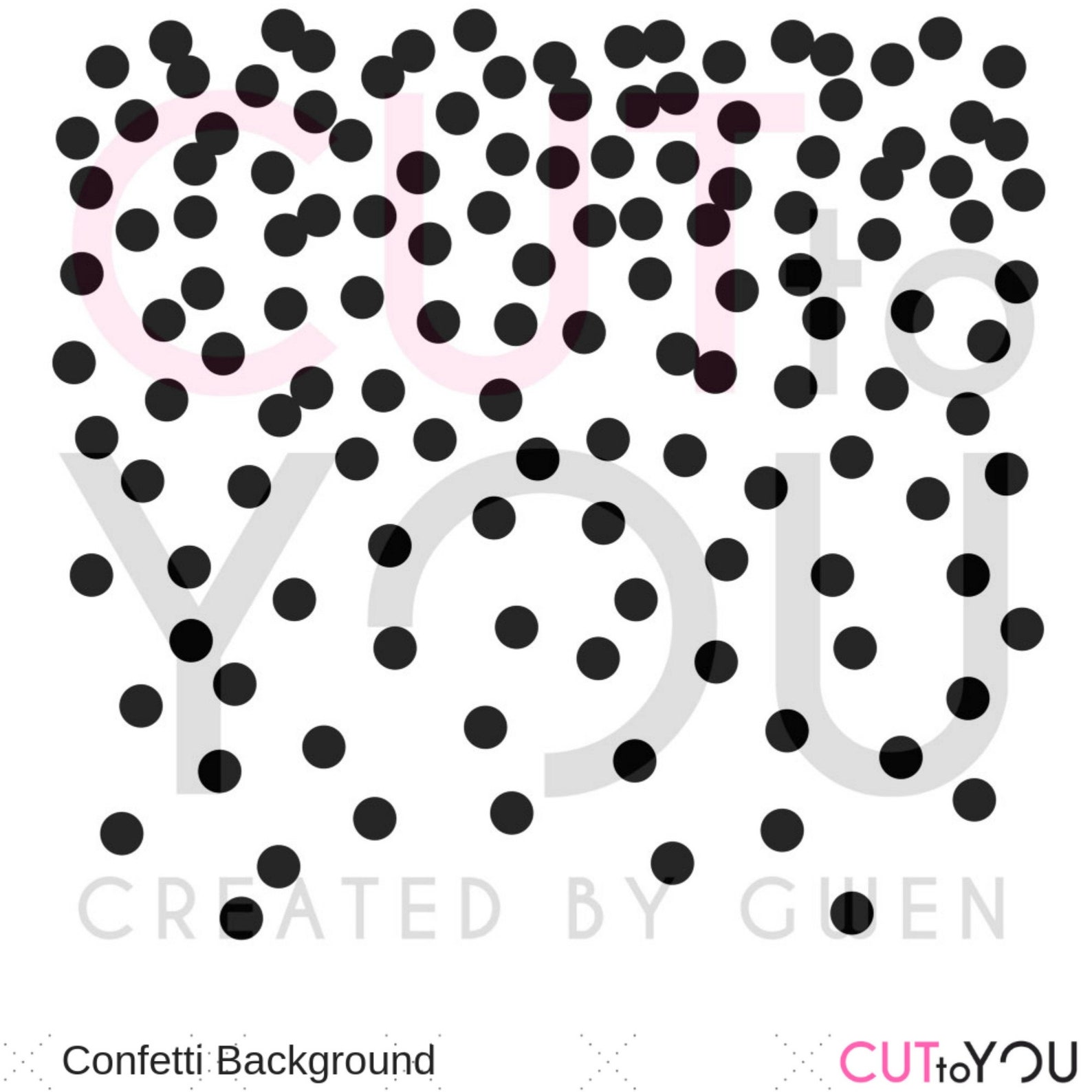 Confetti Digital Cut File Perfect for All Paper Crafting - Etsy Australia