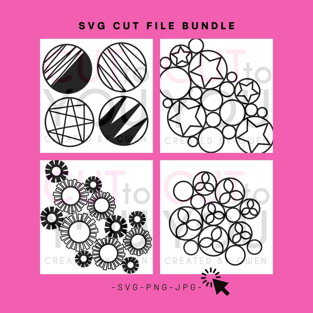 Geometrics SVG Cut File Bundle for Paper Crafting, Scrapbooking, Vinyl ...