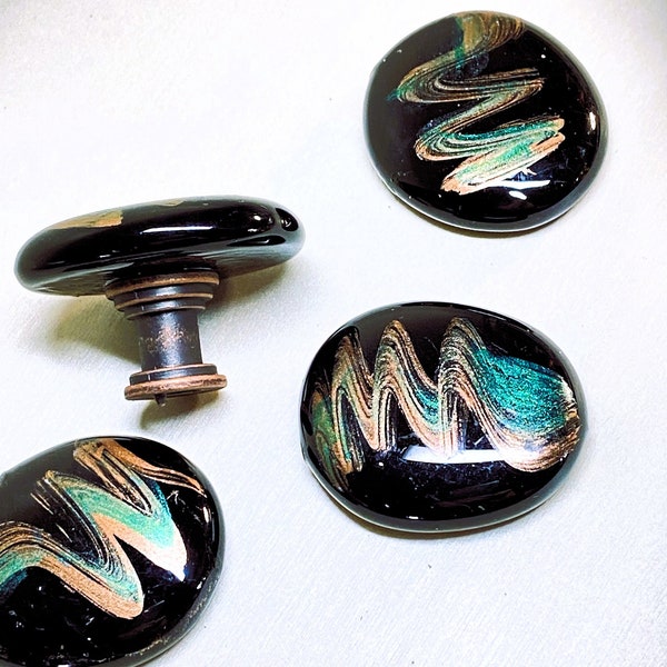 Iridescent Knobs - Etsy