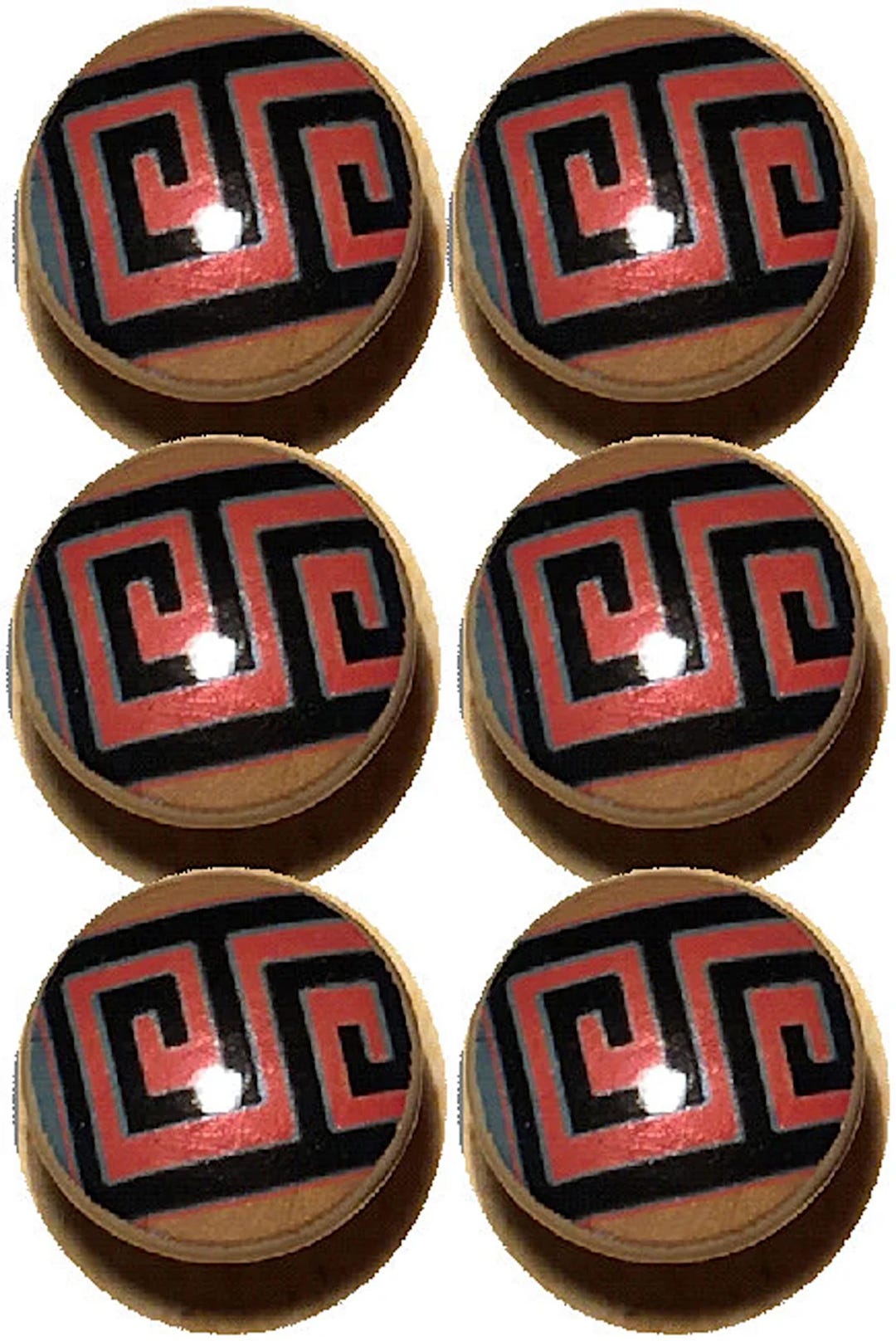 Copper Southwestern Wooden Cabinet Knobs | Kitchen Decor | Artisan ...