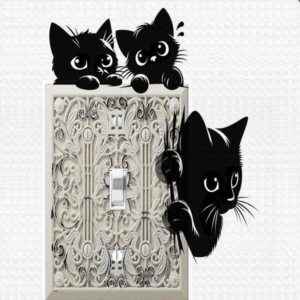Light Switch Cat Decal - Etsy