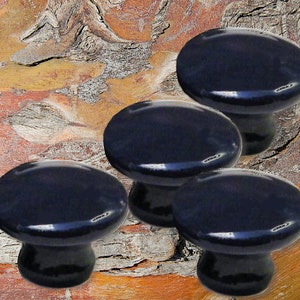 English Navy Blue Drawer Pulls, Cabinet Knobs, Nautical Beach House Decor, Cabinet Hardware ...