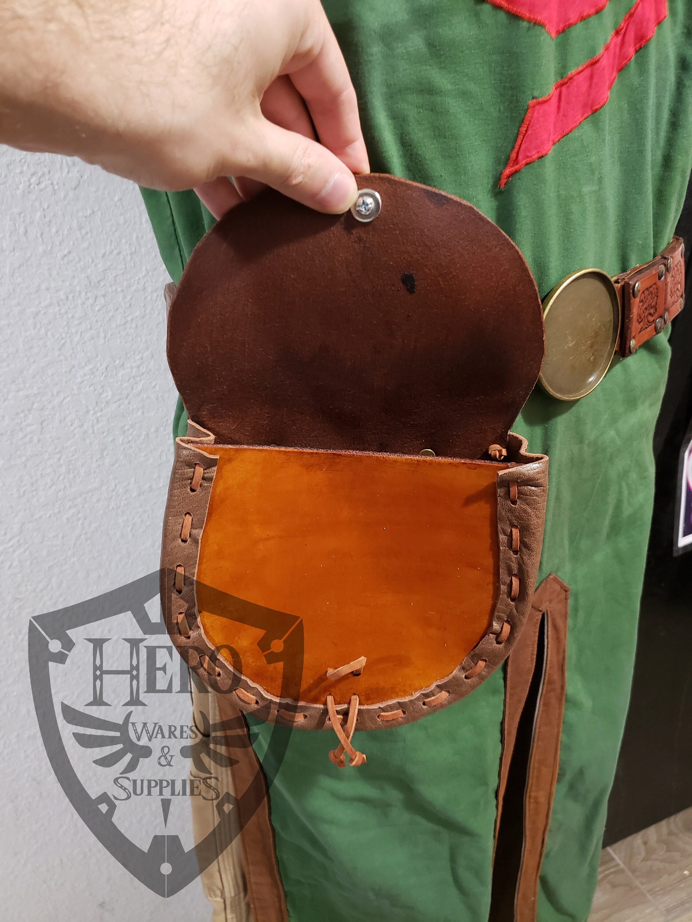 Leather Triforce Belt Pouch - Etsy
