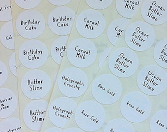 Custom slime labels | Etsy