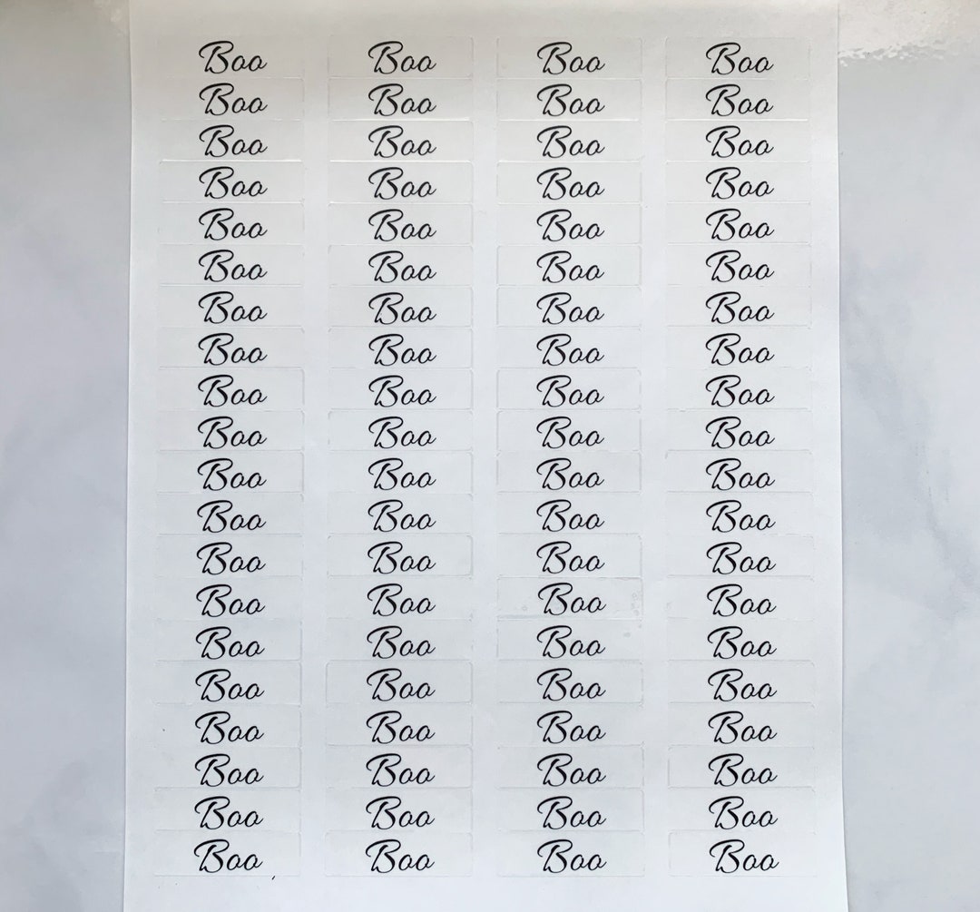 1.75x0.5 small Crystal Clear Rectangle Stickers - Etsy