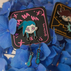 Jinx and Vi Mini Pins | Arcane | Enamel Pin - Etsy