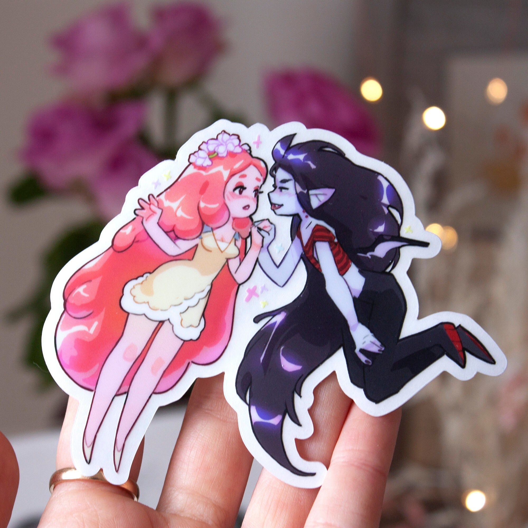 Adventure Time Marceline X Princess Bubblegum Sticker | Cute | Bullet ...