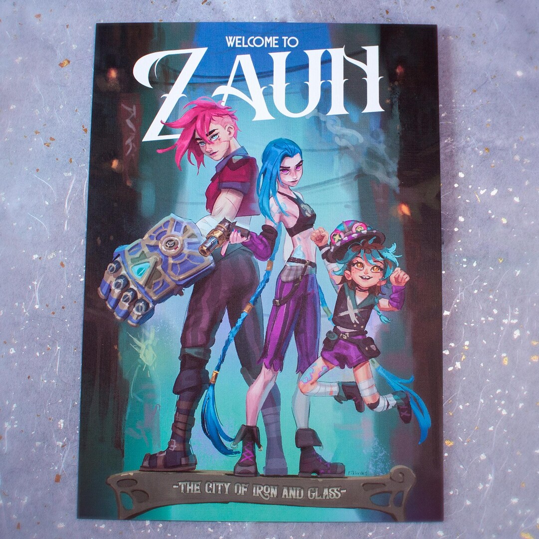 Zaun Vi Jinx Isha Print | Luxury Canvas Paper | A4 Poster | - Etsy