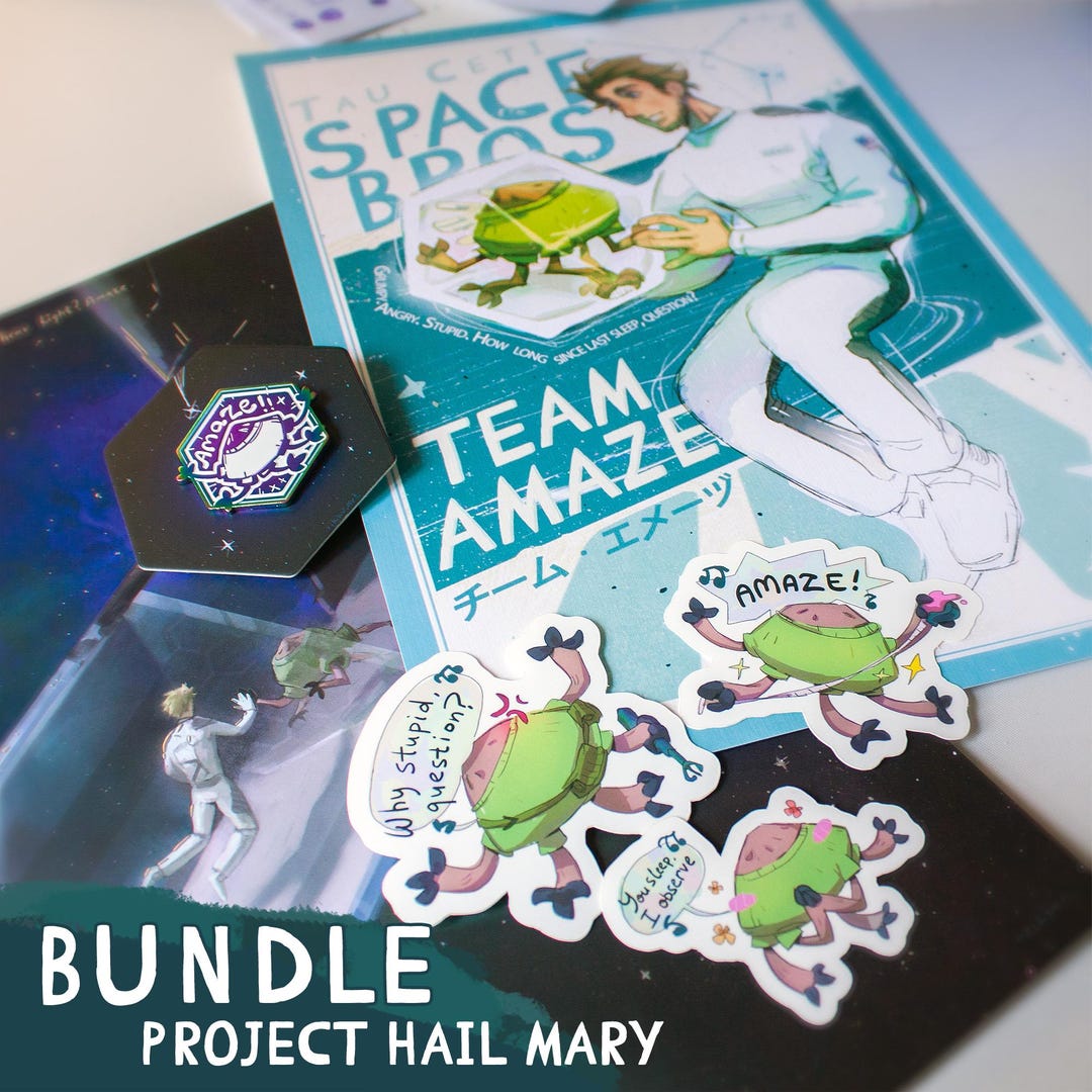 Project Hail Mary Bundle | Luxury Posters | Rainbow Pin | Amaze ...