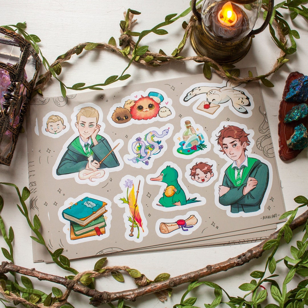 Hogwarts Legacy Stickers | Sebastian and Ominis | Matte Waterproof - Etsy