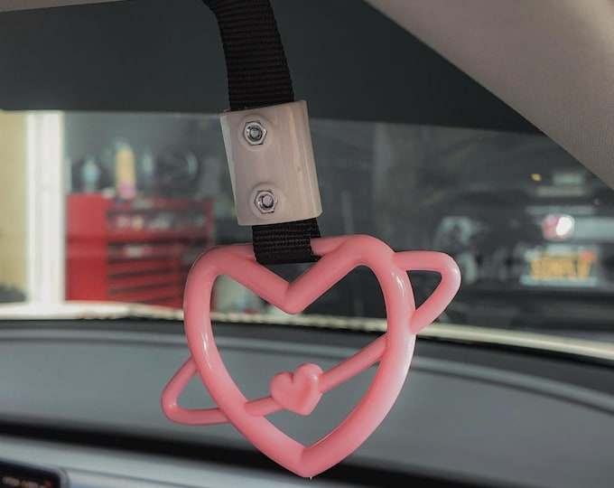 Y2K Heart Tsurikawa: JDM Car Interior Handle Accessory - Etsy