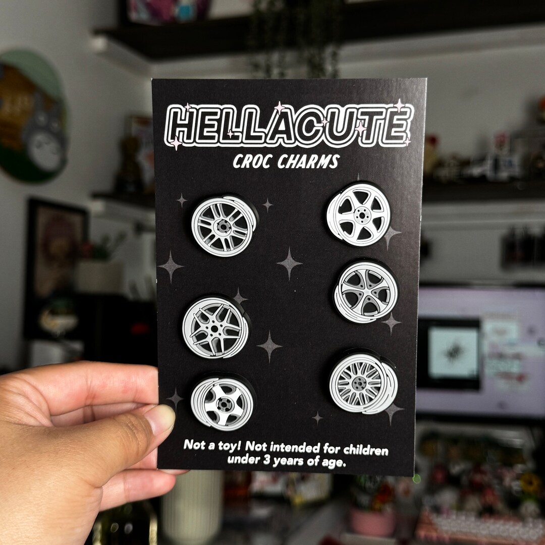 JDM Croc Charm / Car Croc Charm / Wheel Croc Charm / JDM Wheel - Etsy