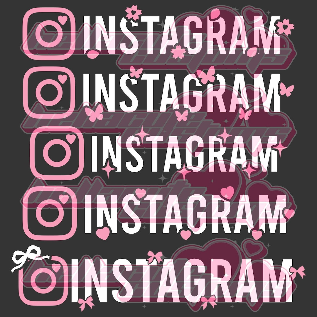Custom Blossom Instagram Handle Vinyl Car Decal - Etsy