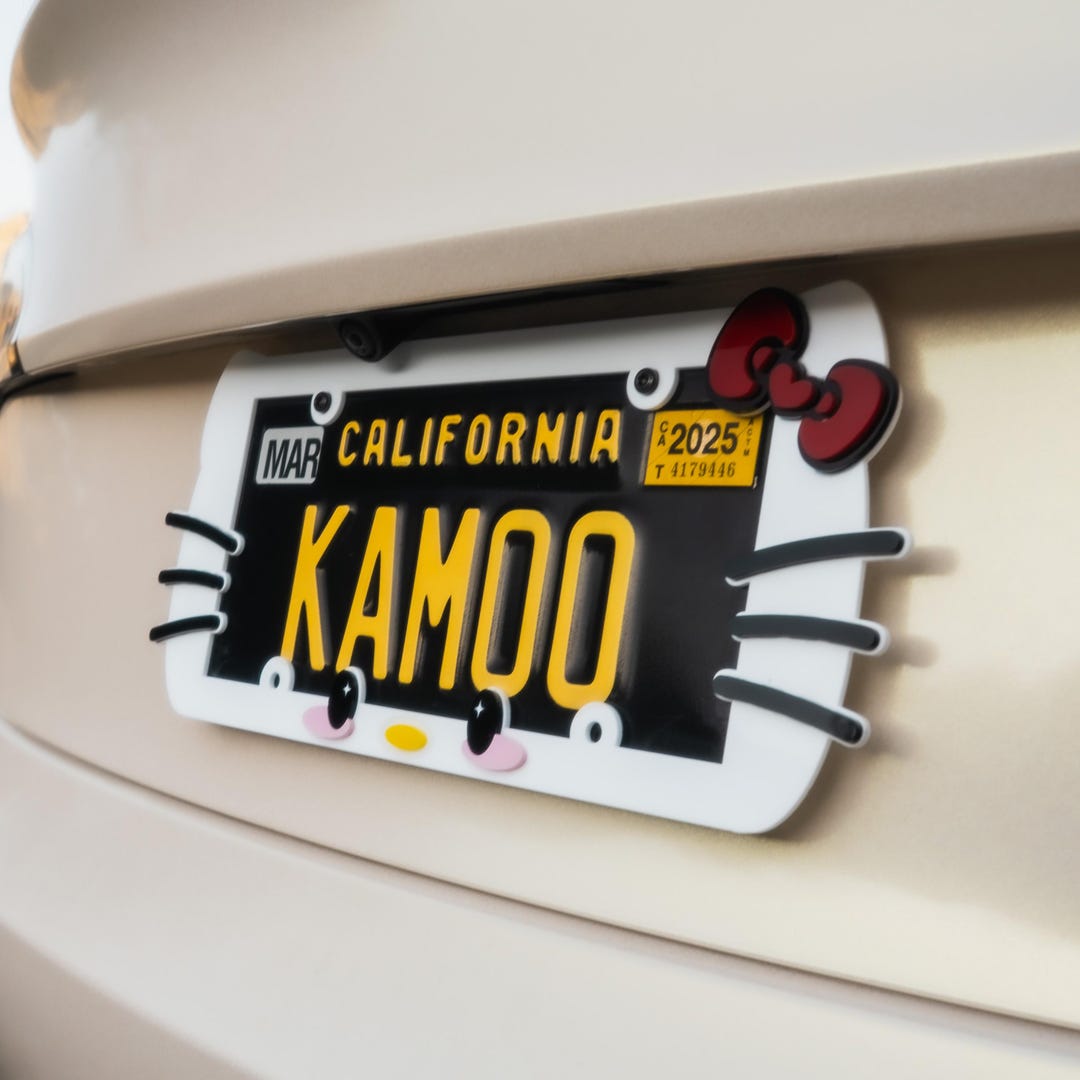 Custom Acrylic License Plate Frame / Car Girl Accessories / Pink Car ...
