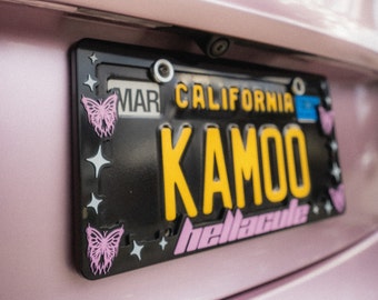 Kirby Eyes License Plate Frame / Cute License Plate Frame / Kawaii Car ...