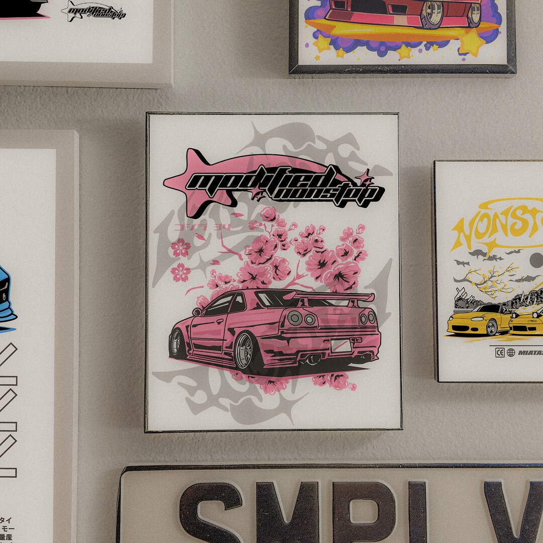 GTR Art Print / R34 Wall Art / JDM Print / Car Poster / Gtrposter ...