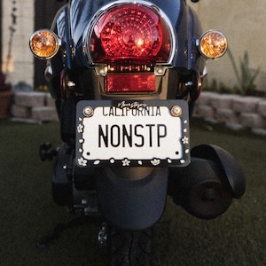 Motorcycle License Plate Frame / Cute Motorcycle Frame / Kawaii Plate ...
