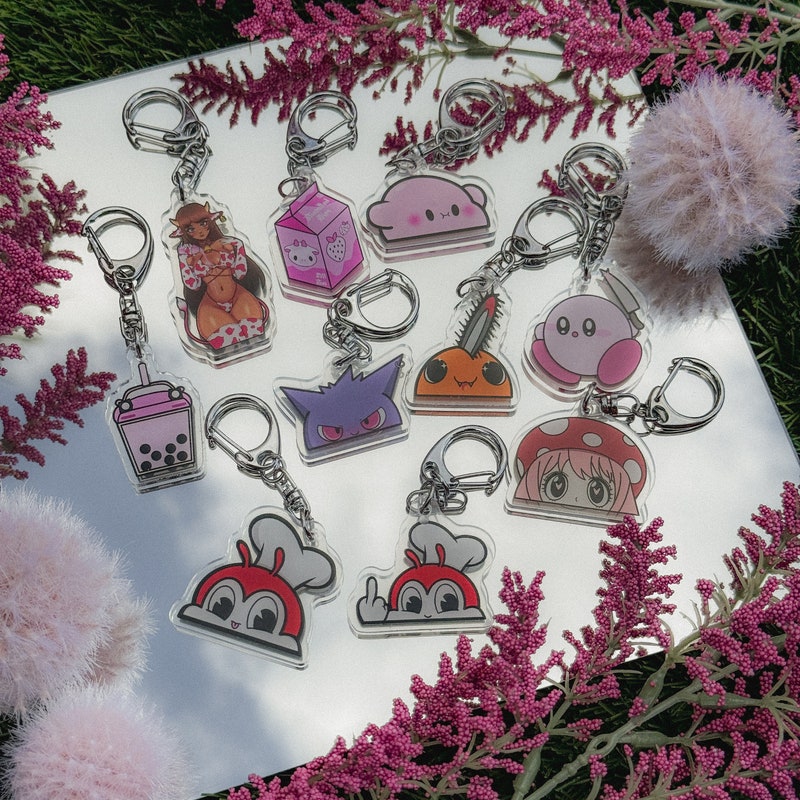 Anime Keychain - Etsy