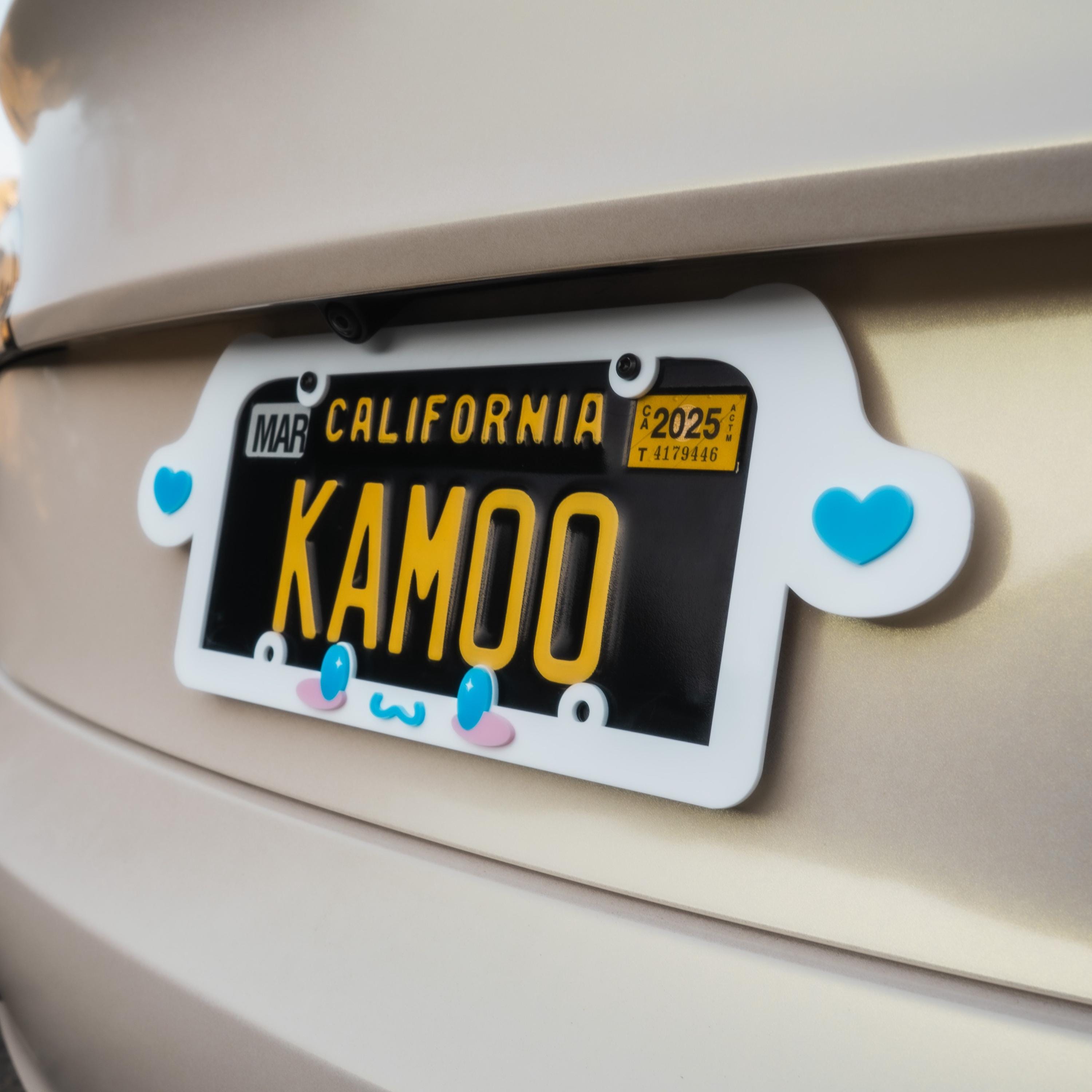 Custom Acrylic License Plate Frame / Car Girl Accessories / Pink Car ...