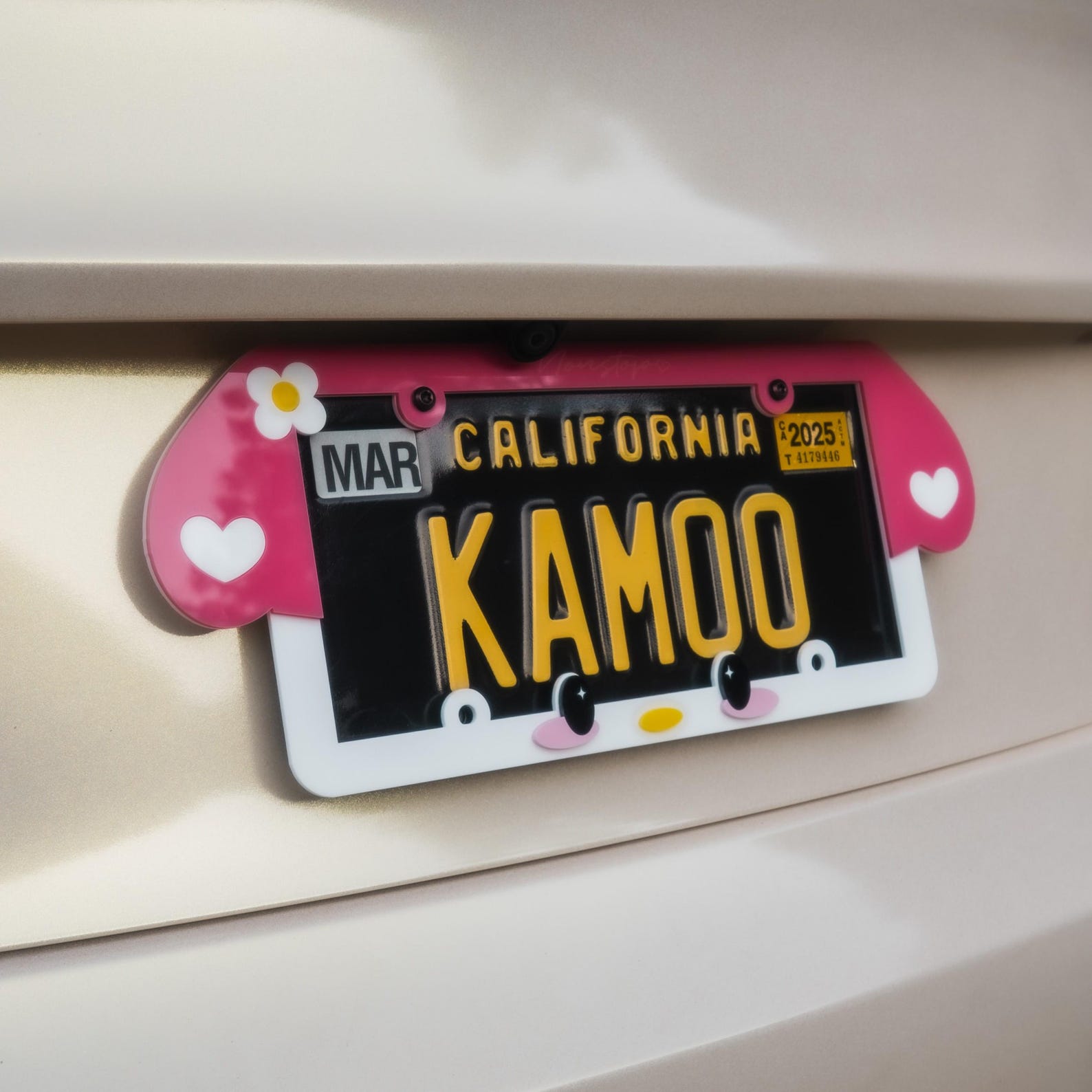 Custom Acrylic License Plate Frame / Car Girl Accessories / Pink Car ...