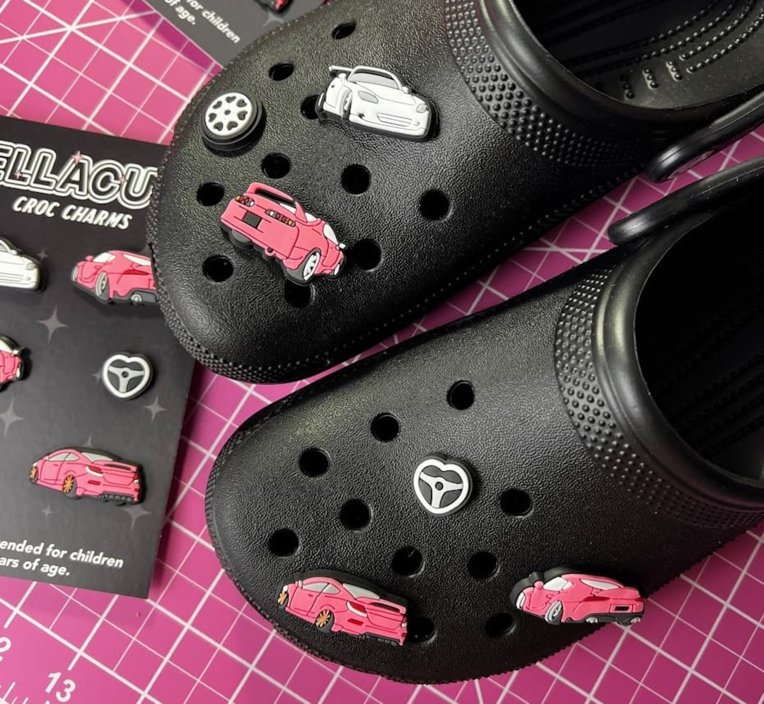 Pink JDM Shoe Charm / Pink Car Shoe Charm / Pink Supra Shoe Charm ...