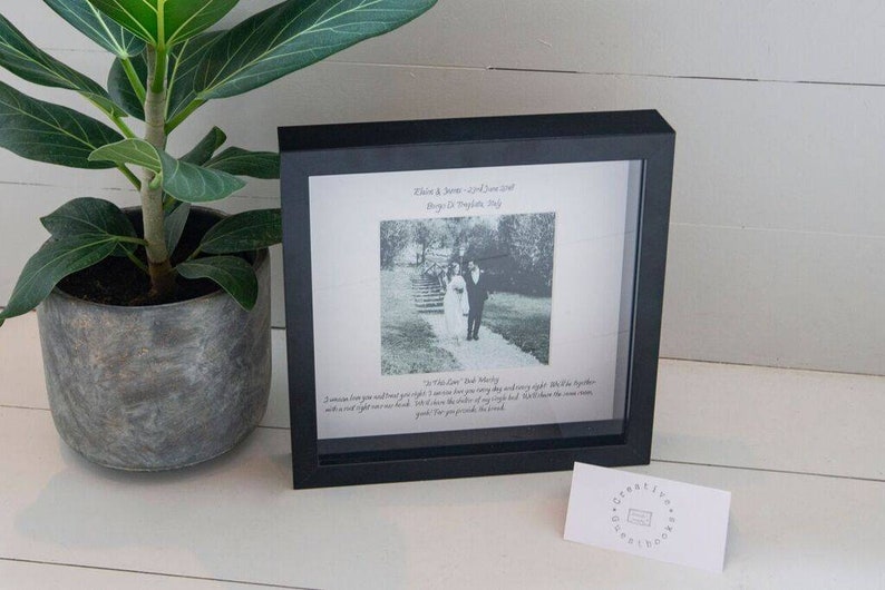 Handwritten Wedding Bride or Groom Speech Box Frame Made to | Etsy