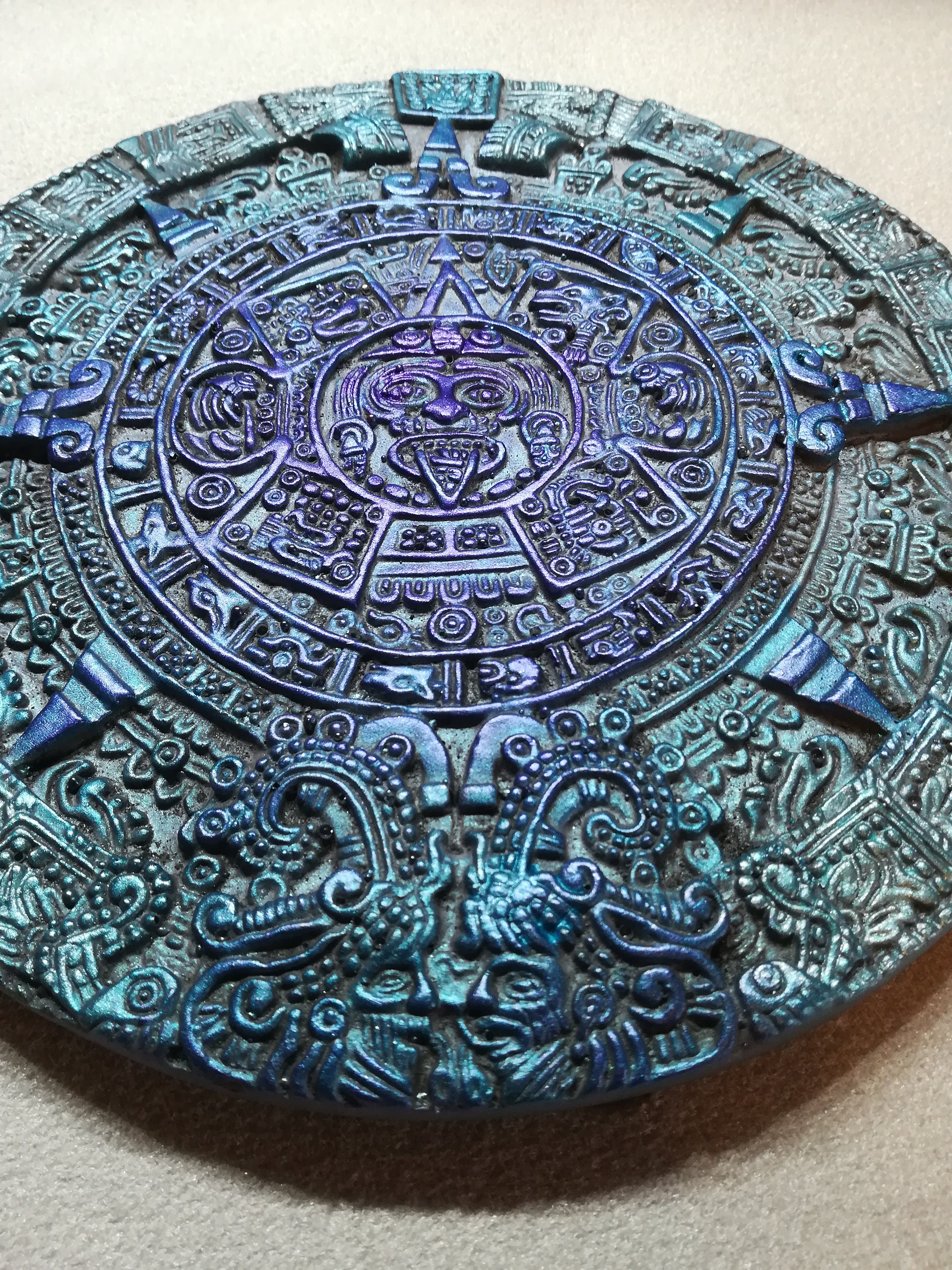 Aztec/mexican Calendar CAST ONLY 2 Go 22cm Radius Cast Pre-columbian ...