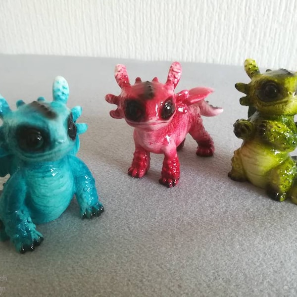 Baby Dragon Figurine - Etsy
