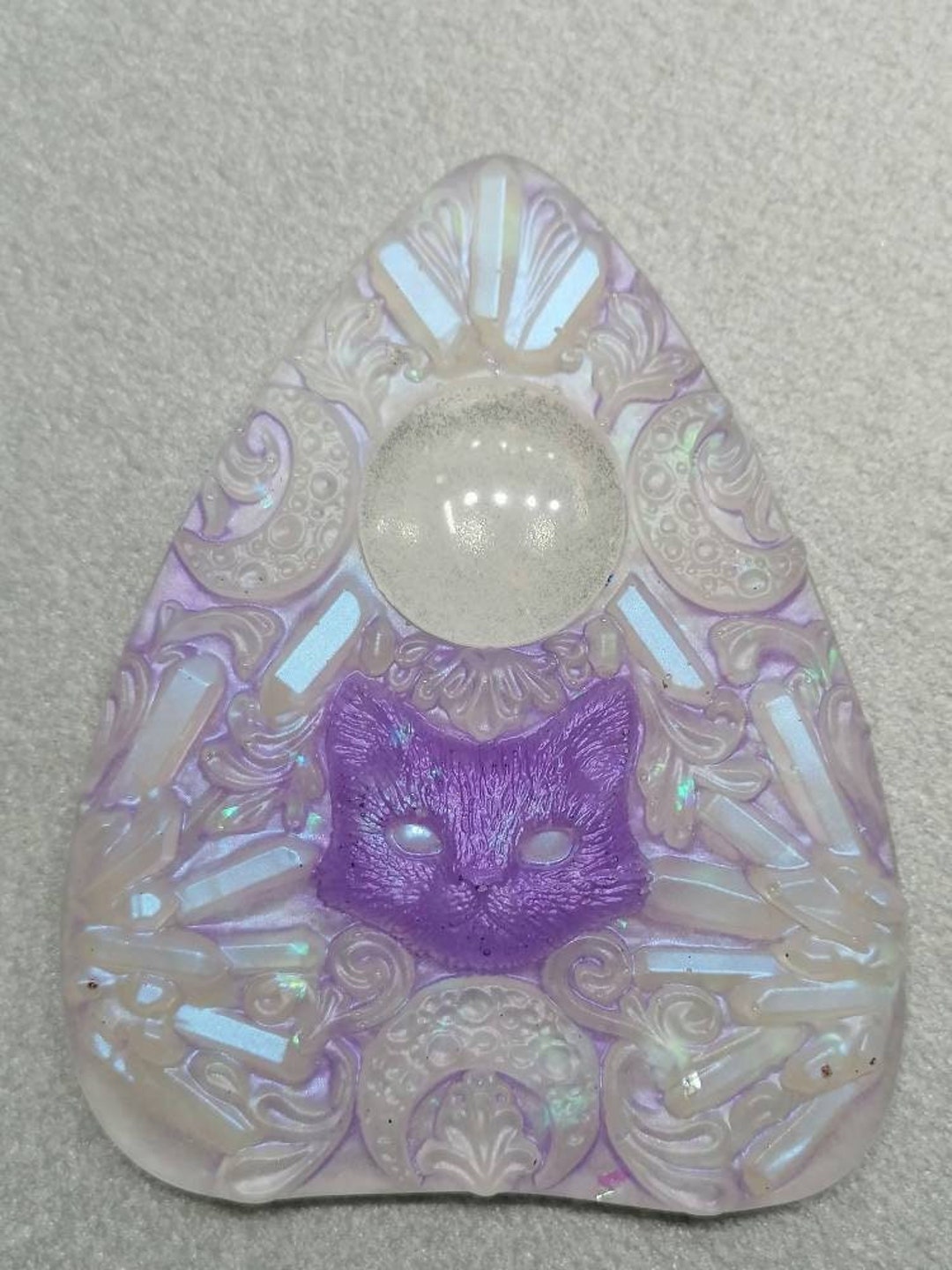 Feline Cat With Crystal Geode on the Tripple Moon Crescent - Galactic ...