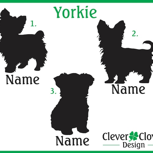 Yorkie Mom Vinyl Decal Yorkie Mom Transfer Sticker Yorkie - Etsy
