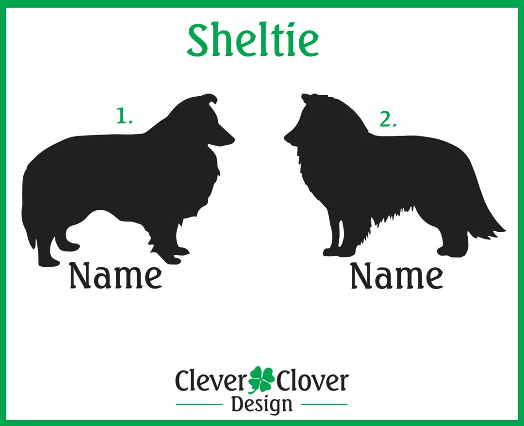 Sheltie Vinyl Stickers - Etsy